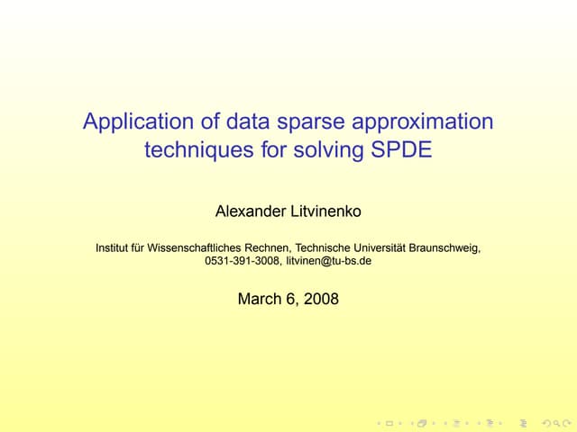 Hierarchical Matrices For Approximating Large Covariance Matries And Computing Karhunen Loeve
