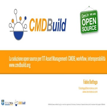 CMDBuild, il software open source per l' IT service and asset management | PPT