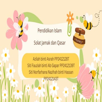 Rukhsah Solat: Solat Jamak dan Qasar Ketika Bermusafir | PDF