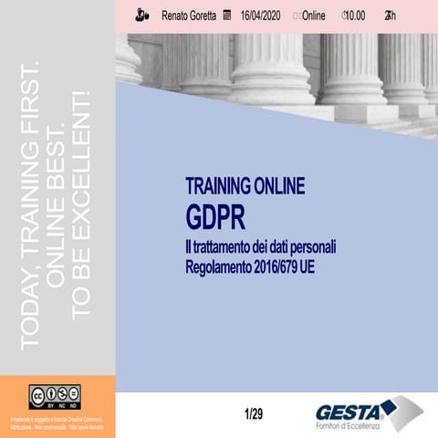 Slide training GDPR | PPTX | Law
