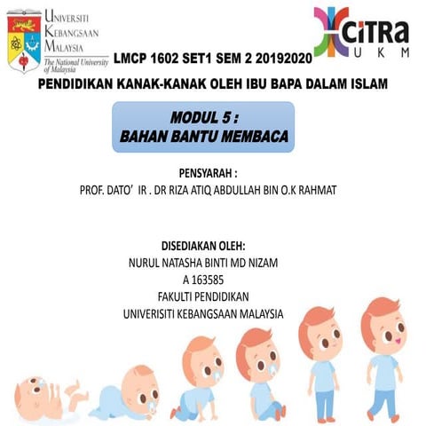 Slide tugasan modul 5 bahan bantu membaca | PPTX