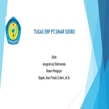 ERP PT SINAR SOSRO | PDF
