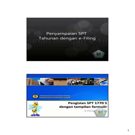 Slide tutorial penyampaian spt 1770 s dengan wizard | PPTX