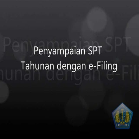 Slide tutorial registrasi e filing | PPTX