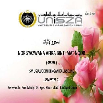 AL-MAHW WAL ITSBAT | PPT