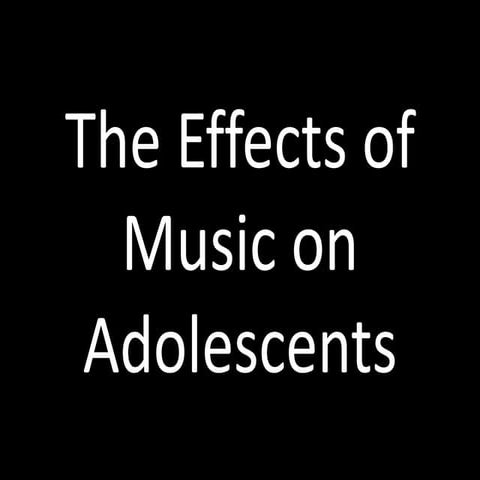 How music affects mood & helps stress | PPTX
