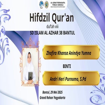 slide wisuda tahfidz.pptx................... | PPTX