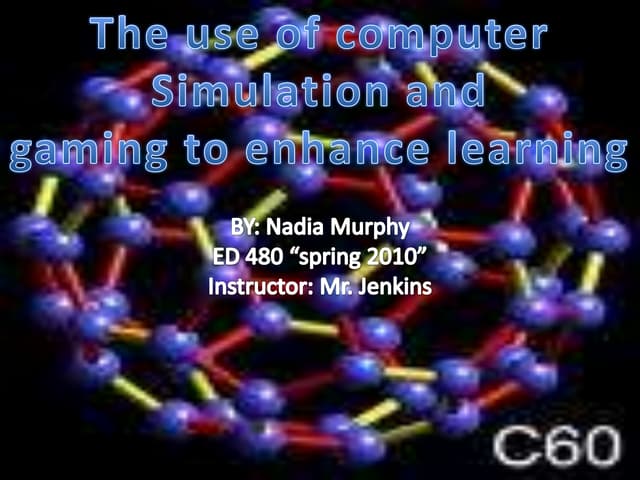 Computer Simulation Pptx 3 D Graphics Computer Software And