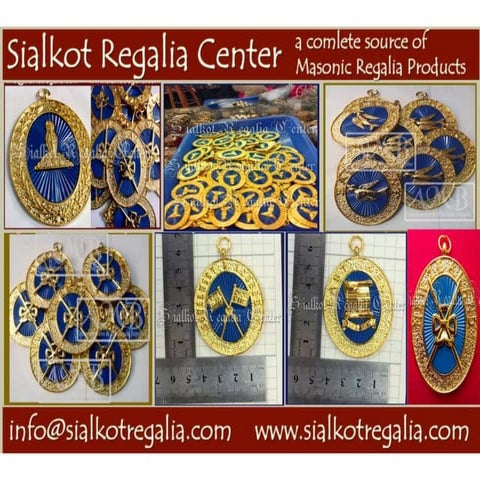 Masonic craft provincial collar jewel oval | PPTX