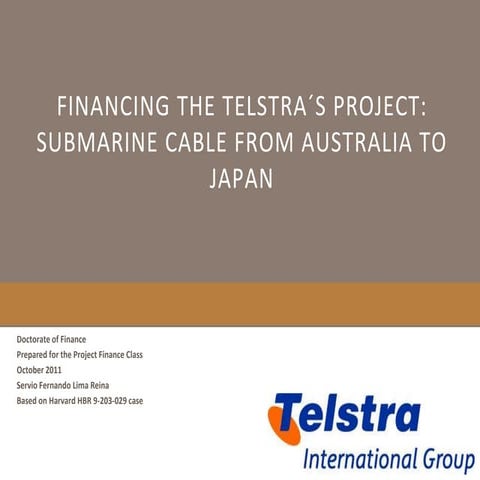 Slima telstra submarine cable australia japan ver 22 oct 2011 | PPTX ...