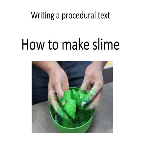 How to make slime | PPTX