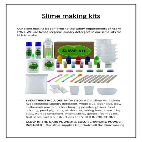 Slime Making Kits | PDF