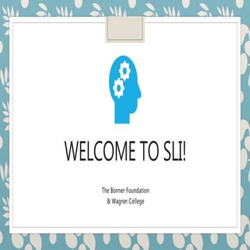 SLI 2018 Opening Intro | PPTX