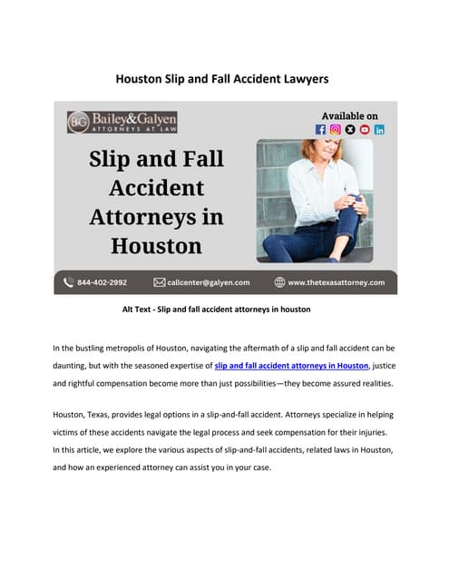 Guide to Slip and Fall Accidents | PPT