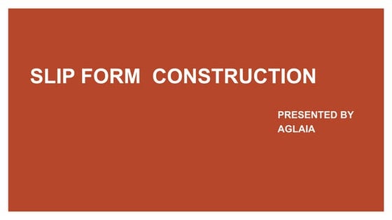 JUMP FORM WORK | PPT