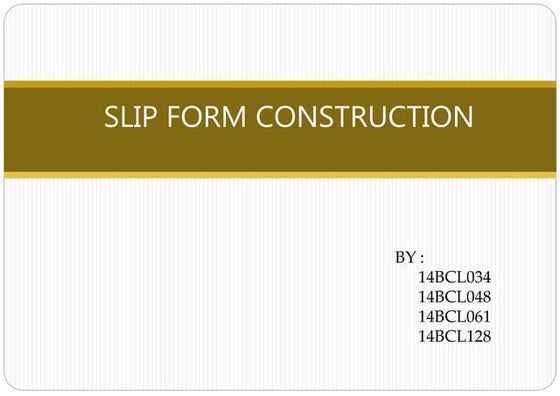Slipform | PPT