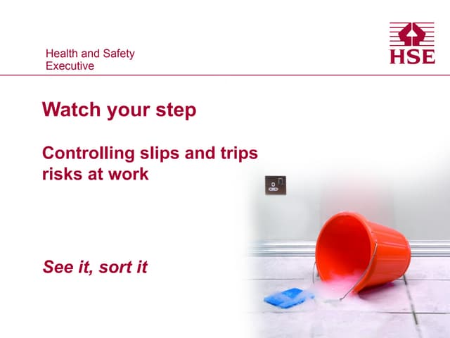 Slips trips and falls training presentation | PPT
