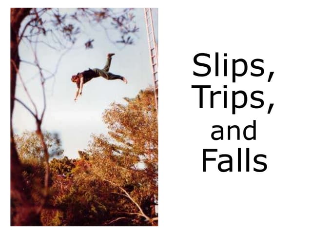 Slips trips and falls training presentation | PPT