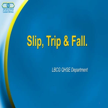 Slip Trip & fall - Awareness.pptx564654646 | PPTX | Injuries | Diseases ...