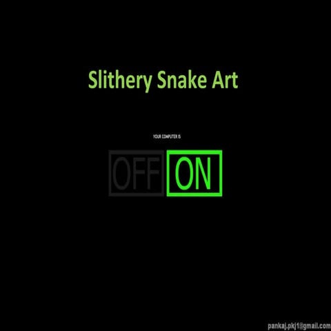 Slithery snake art | PPT