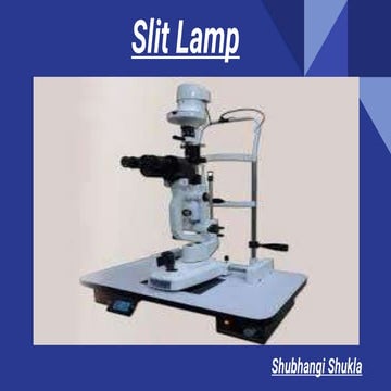 Slit lamp | PPTX