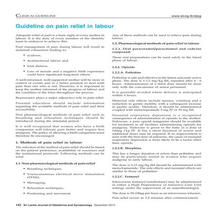 Pain relief-labour-childbirth-pamphlet | PDF