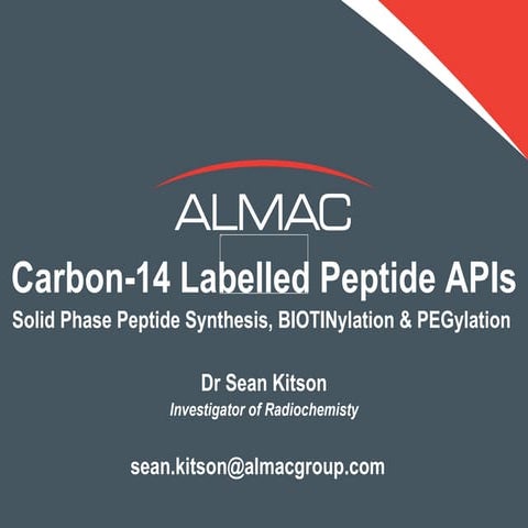 Carbon-14 Labelled APIs - Sean Kitson, Biotrinity 2012 | PPT