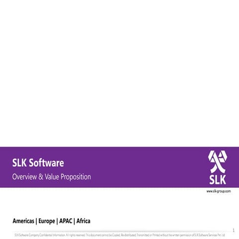 The Differentiators / Drivers of SLK | PDF