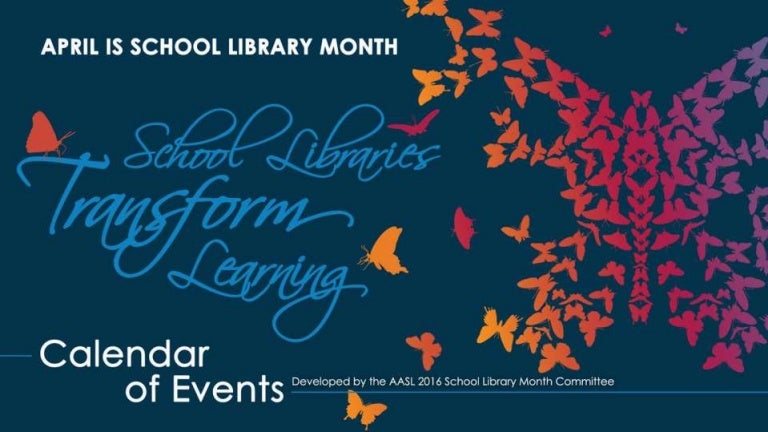 School Library Month Calendar of Ideas