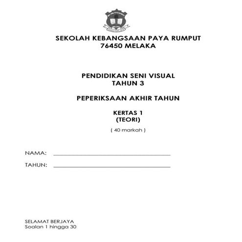 Sln akhr thn psv thn 3 | DOC