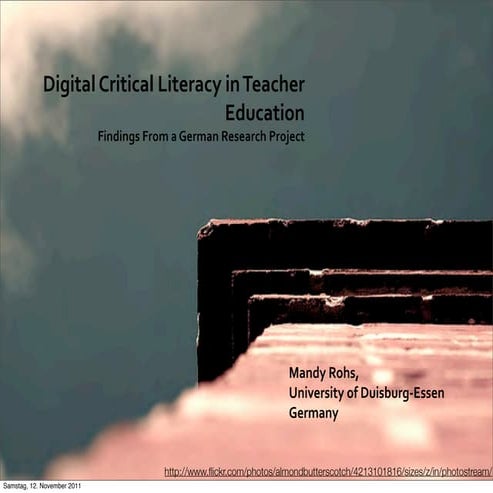 Critical digital literacy | PDF