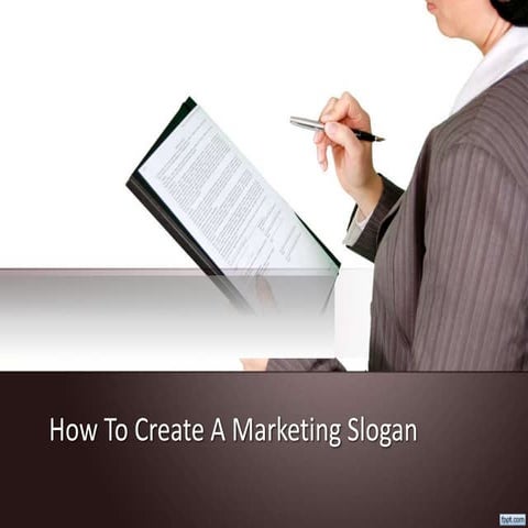 Creating a Slogan | PPTX