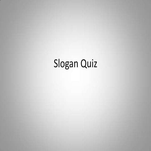 Slogan quiz | PPTX