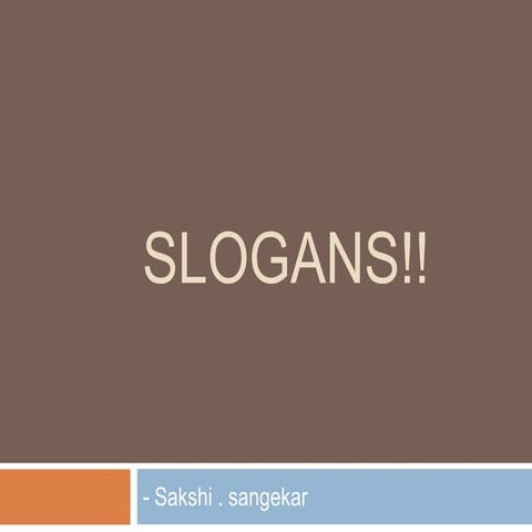 Companies' slogons | PPTX
