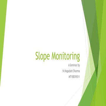 On Slope Monitoring Methods | PPTX