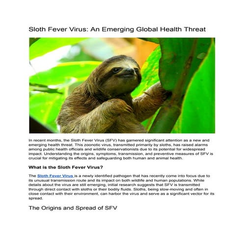 Sloth Fever Virus_ An Emerging Global Health Threat.pdf