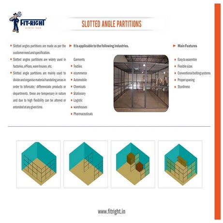 Slotted Angle Partition in Mumbai – Fit Right | PPT