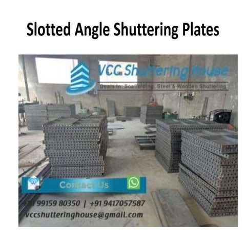 Slotted angle shuttering plates | PPT