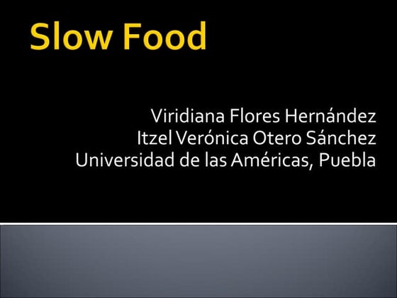 Mapa Slow Food | PPT