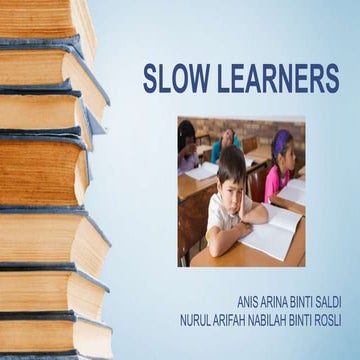 Slow learners | PPTX