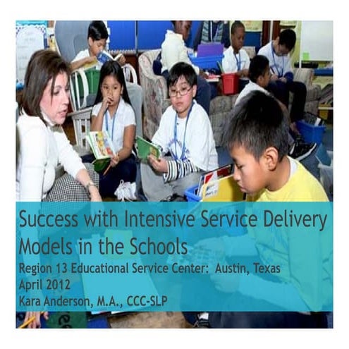 Integrated Speech & Language Therapy | PPTX
