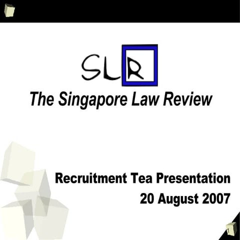 SLR Recruitment Presentation | PPT