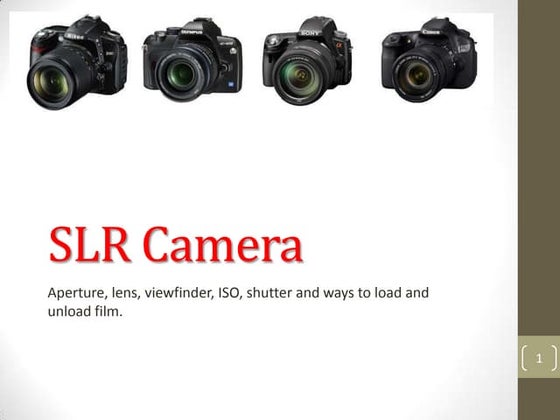 Naming different parts of a camera | PPT