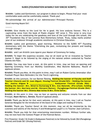 Teachers' Day Script 2016 (macunay) | PDF