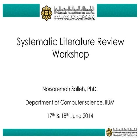 Introduction to Systematic Literature Review method | PDF