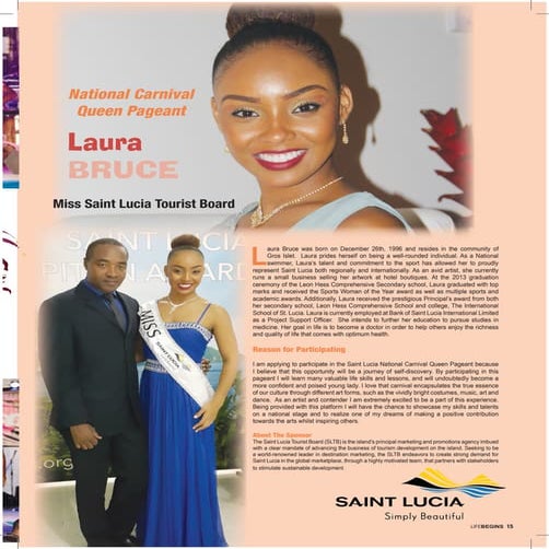 Laura Bruce Represents The Saint Lucia Tourist Board At the 2015 ...
