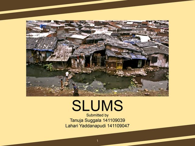 Slums In India | PPT