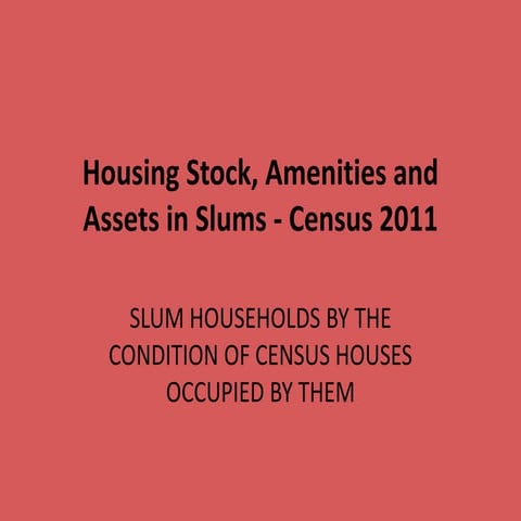 Slum households | PPTX