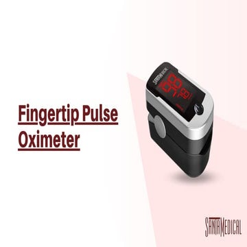 Deluxe SM-110 Finger Pulse Oximeter | PDF