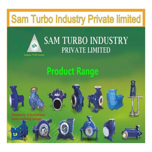 Sam Turbo Pumps for Steel Plant | PPT